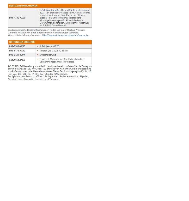 RUCKUS Networks wireless ap • wifi6 • ax3600 • 4x4 • indoor • 2.5 gbe ...