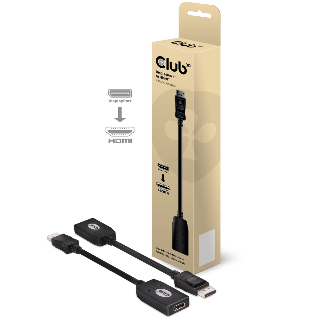 Adapter DisplayPort => HDMI *Club3D* passiv | ALLNET France